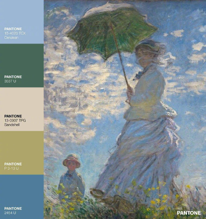 唯美印象莫奈色卡