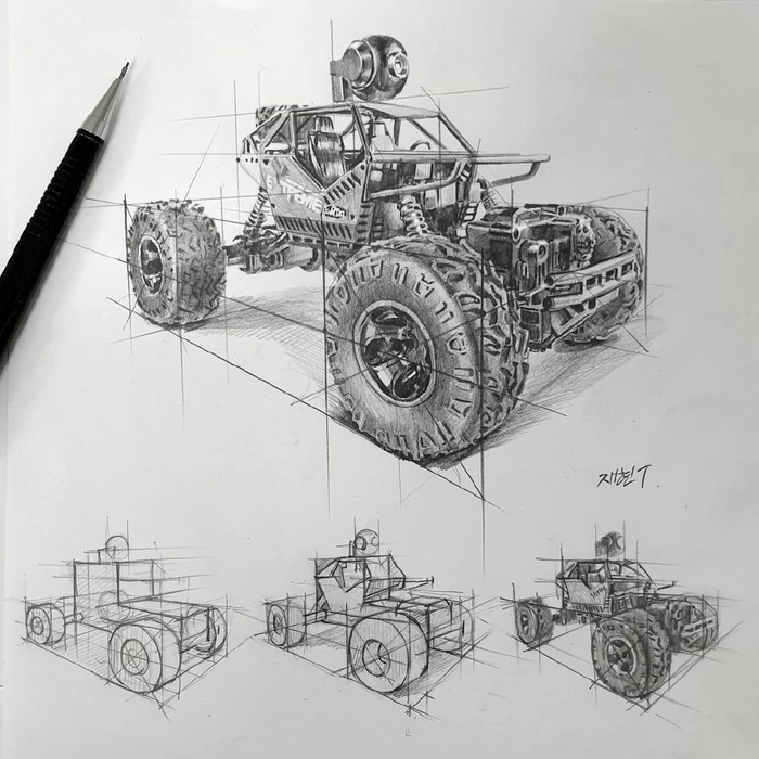 来自ins插画师 anjjaemi 静物素描作品~