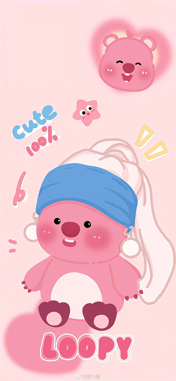 一大波Loopy小海狸壁纸来咯🍣 cr.甜滋滋的草莓酱