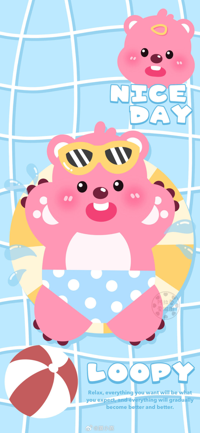一大波Loopy小海狸壁纸来咯🍣 cr.甜滋滋的草莓酱__财经头条