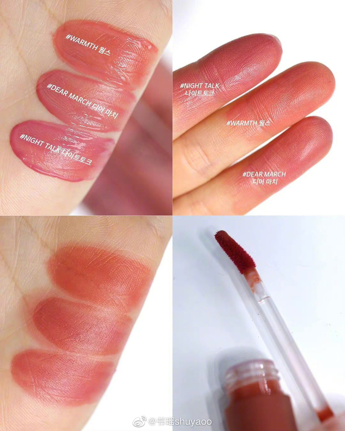 3ce水雾唇釉新色 Warmth Dear March Night talk