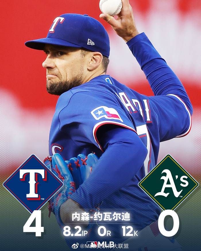 内森-约瓦尔迪(Nathan Eovaldi)投出生涯新高12K……