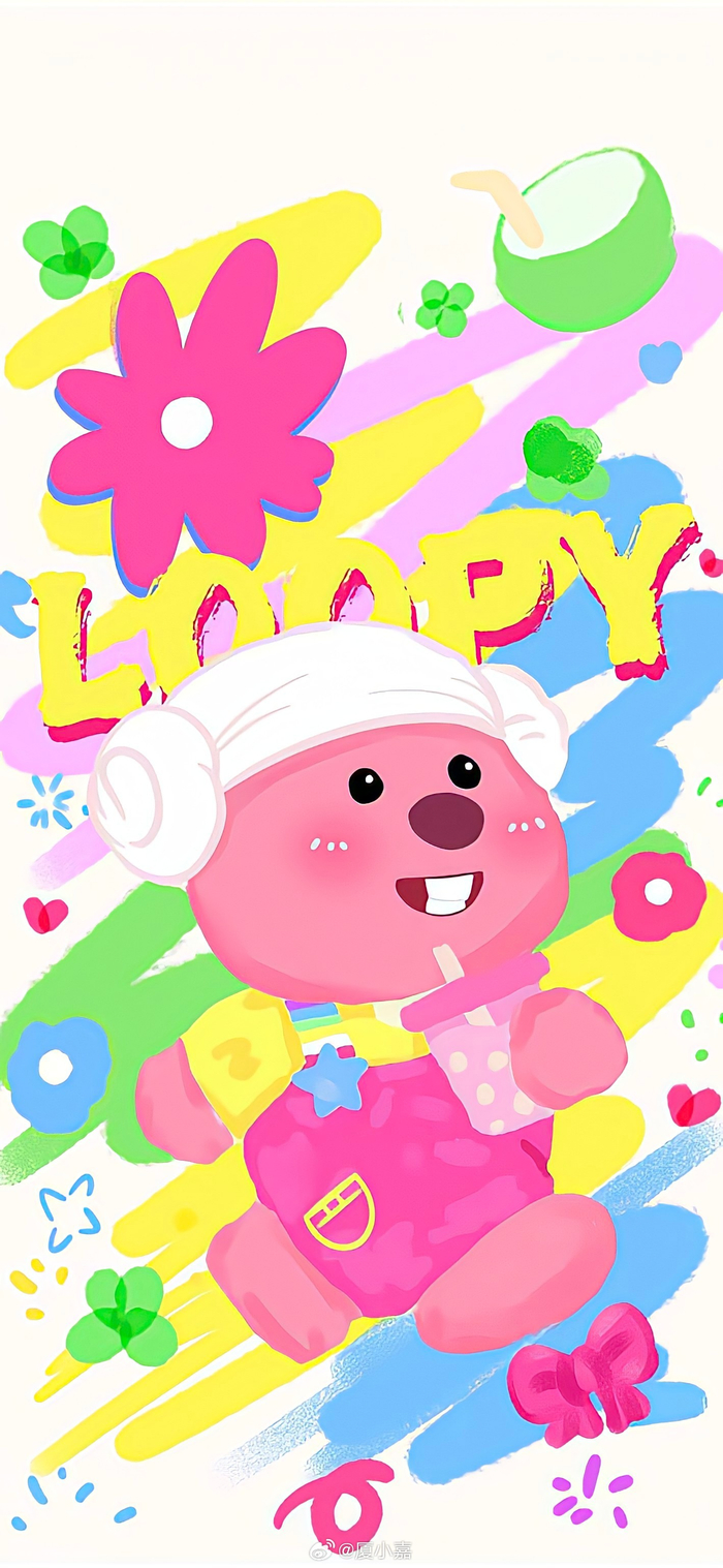一大波Loopy小海狸壁纸来咯🍣 cr.甜滋滋的草莓酱__财经头条