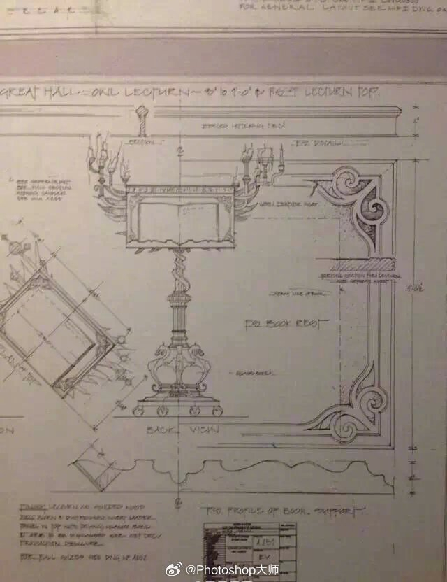 《哈利波特》原画手稿