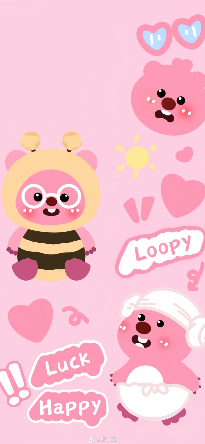 一大波Loopy小海狸壁纸来咯🍣 cr.甜滋滋的草莓酱