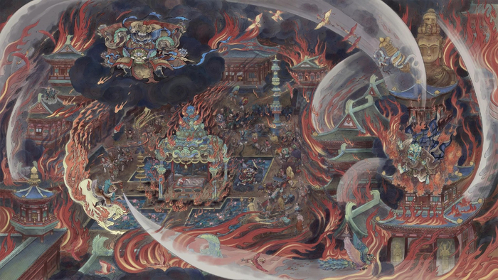 《黑神话：悟空》 每章结尾的壁画 8K原图 我保留一套 分享给大家__财经头条__新浪财经