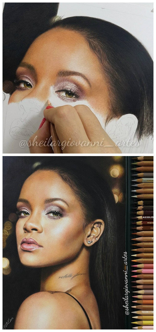 来自插画师 Sheila R Giovanni 超逼真的铅笔画~__财经头条__新浪财经