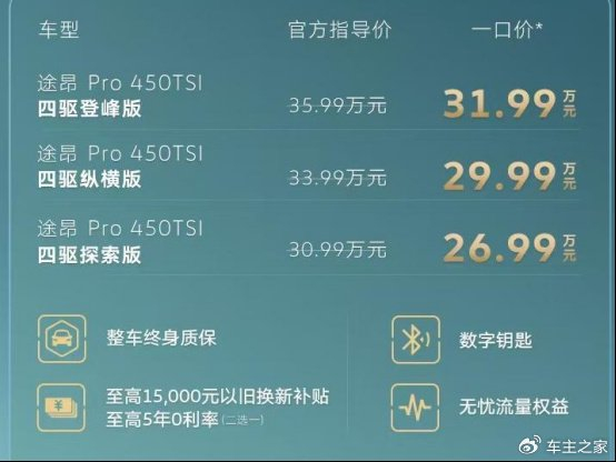 途昂Pro一口价26.99万起 30w预算不买Q5L买它的理由何在？__财经头条__新浪财经