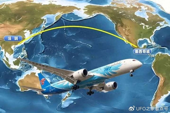 我国开通最长民航航线，横跨太平洋飞行16.5小时，长达14147公里|墨西哥城|航线|南航_新浪新闻