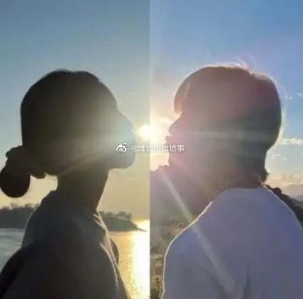 Mark和Arin献吻日出的照片遭到网友合成……
