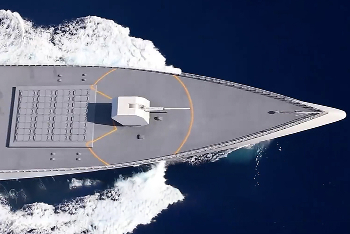 延安舰，舷号106！中国海军055型驱逐舰的六号舰！