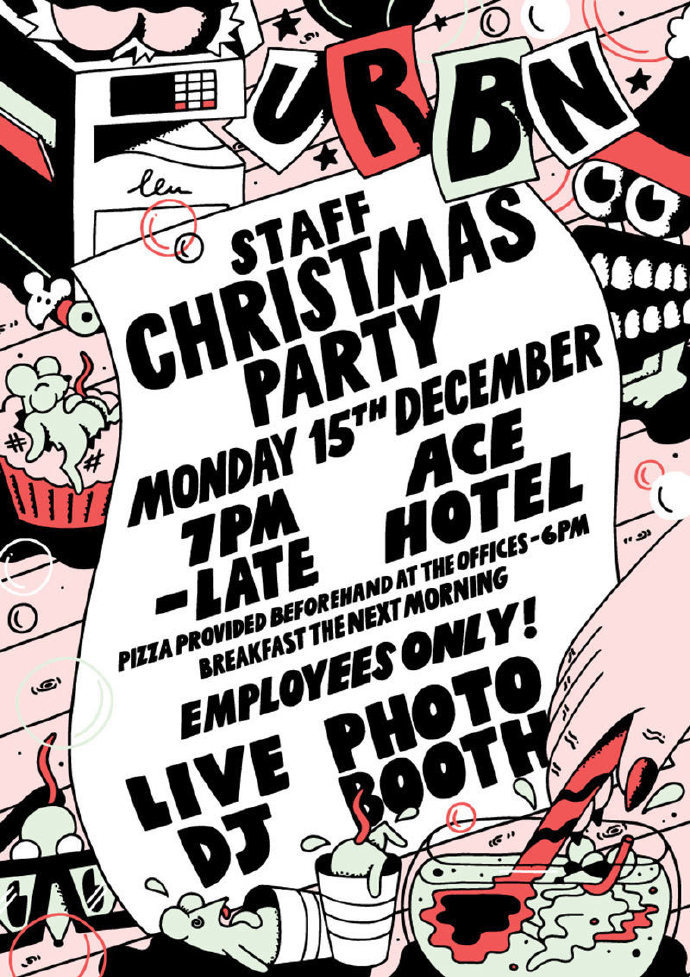 来自设计师 Kate Prior 的插画海报作品，趣味十足！