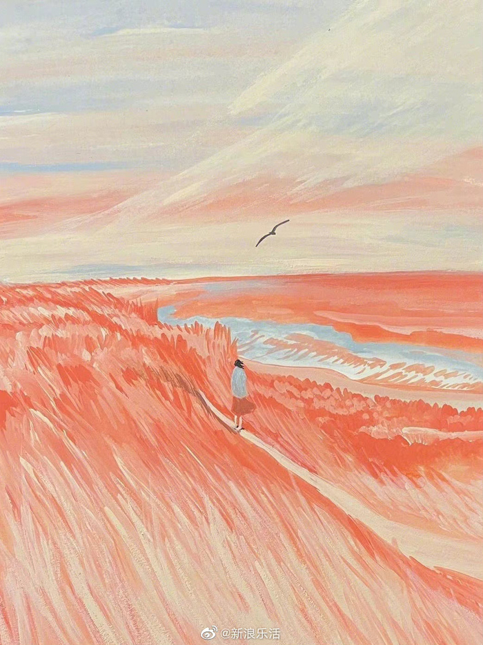 Lili Wood是法国插画师，在她的画作中完 美地处理纹理……__财经头条__新浪财经
