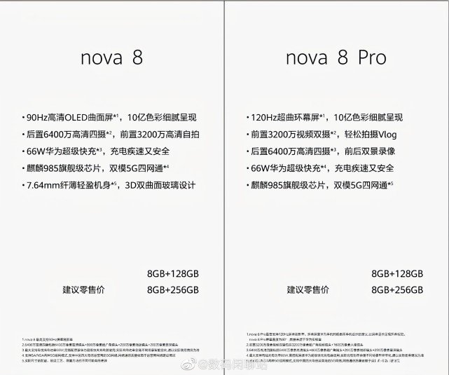 华为nova8真机照现身！相机造型没有Mate 40辨识度高__财经头条__新浪财经
