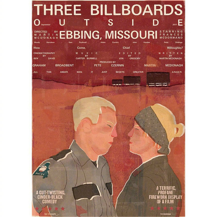 来自英国设计师 Jamie Edler 的插画风电影海报作品