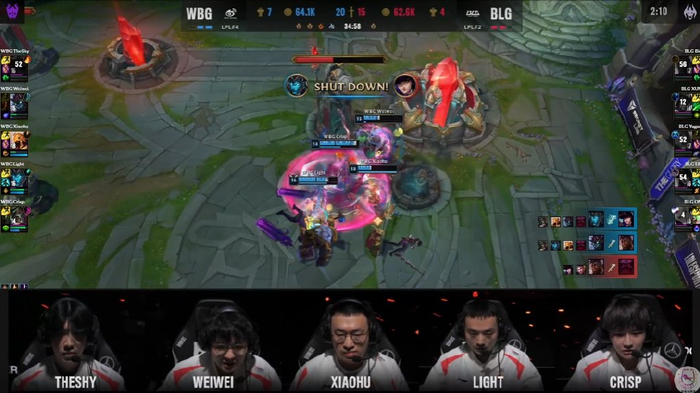 WBG击败BLG晋级决赛！Theshy5把比赛5个不同英雄|奥恩|决赛|晋级_新浪新闻
