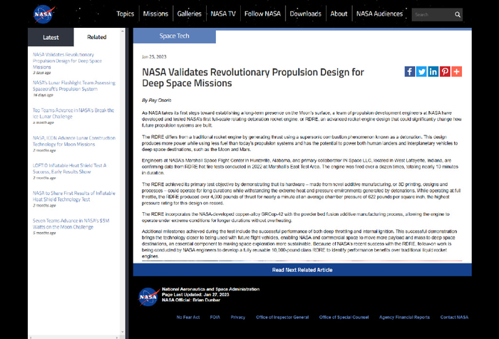 中国进度如何?美国高超音速发动机再获突破:RDRE旋转爆震成功试车|爆炸|爆震|发动机|旋转|高超音速_新浪新闻