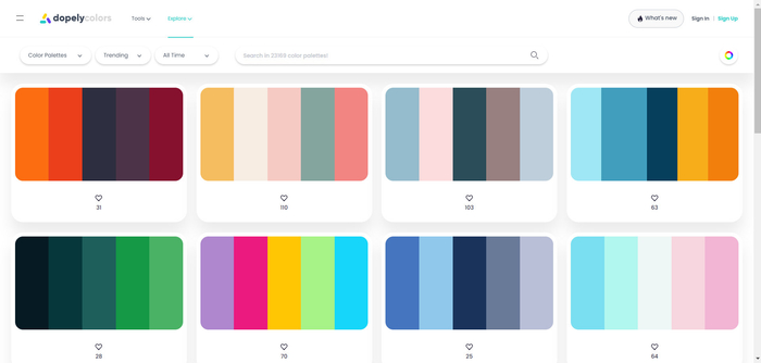 界面清新、 操作便捷、配色精美的设计配色神器： dopely colors……