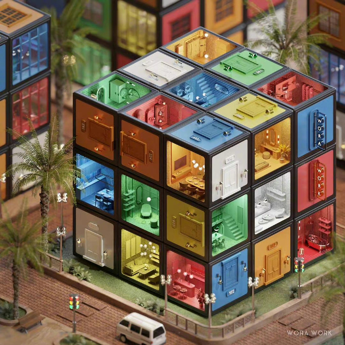 深夜分享一组精致的三维场景图，卷到你睡不着 Blender……__财经头条