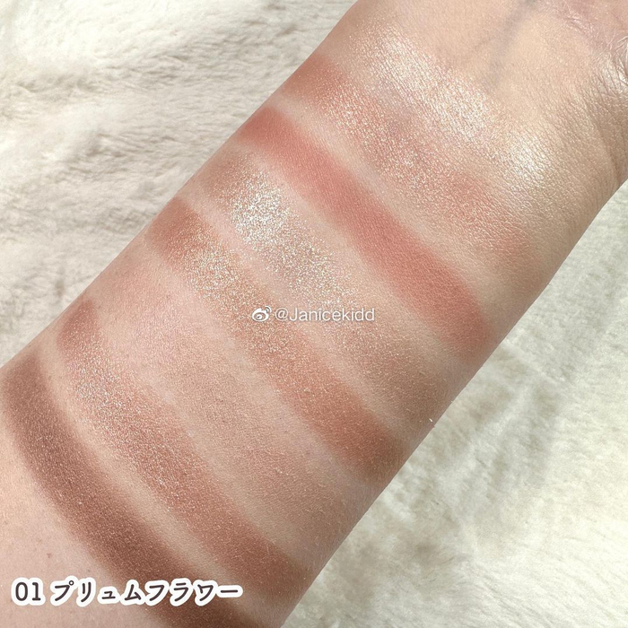 Canmake 新8色限定眼影 色号： 01 Plum Flower 淡粉色X……