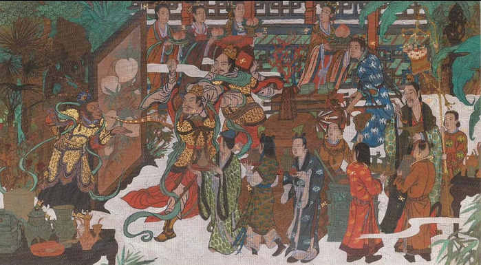 画家王怡新和王宇为《黑神话：悟空》绘制的五张壁画__财经头条__新浪财经