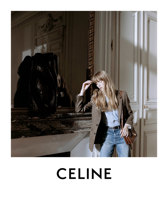 Celine 2021早秋系列⚜️ 模特Rianne Van Rompaey出镜整组大片……