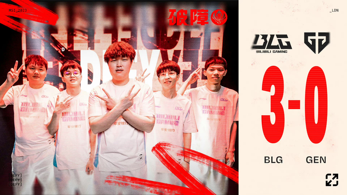 这是自MSI成立以来，LPL队伍第一次在BO5里完成对LCK队伍的横扫！