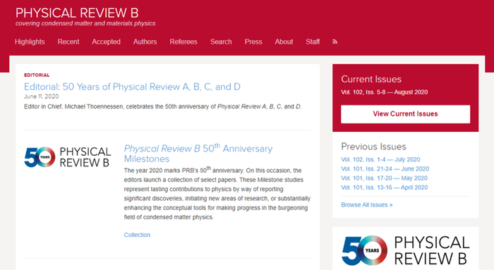 那神一般的PRB|期刊|刊物|物理_新浪新闻