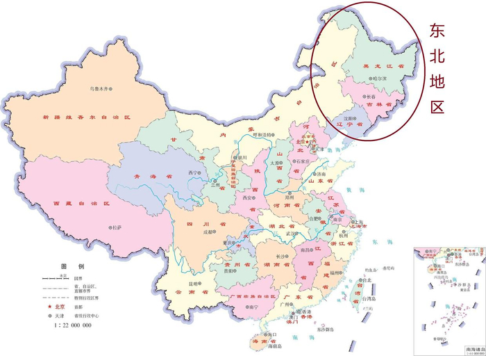 从区域发展角度来看，“东北地区”的经济在全国处在什么水平？