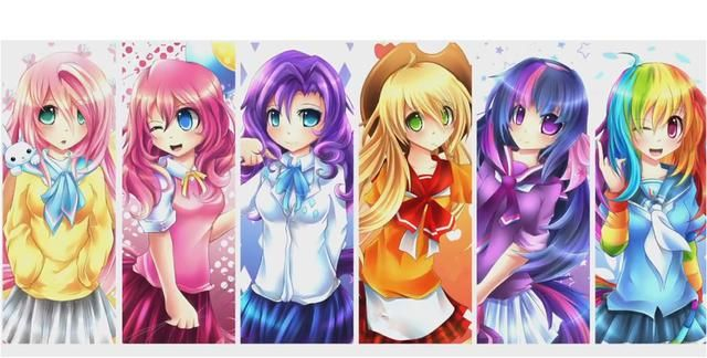 彩虹小马：紫悦扮人样，宛如日向雏田，紫色的动漫少女都惹人喜欢