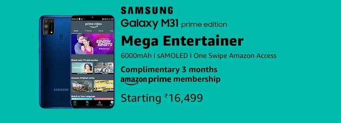 Galaxy M31 Prime Edition价格确认：比普通版便宜__财经头条__新浪财经