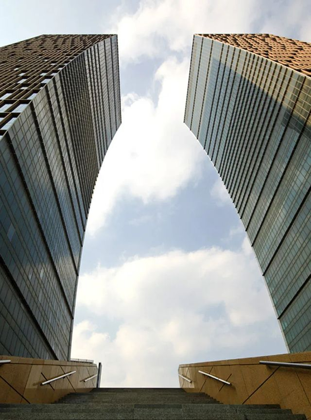 中国农行及中国建行总部——双辉大厦,上海陆家嘴地标建筑!