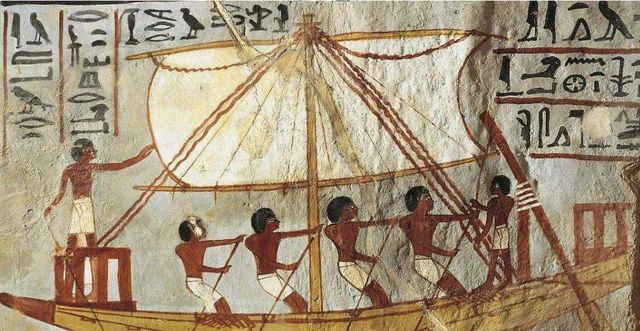 浅析神秘古埃及建制船只的起源及其演进