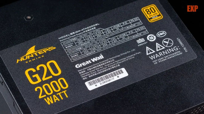 猎金部落Gaming G20电源图赏：想体验体积最小的2000W电源吗？机会在这里