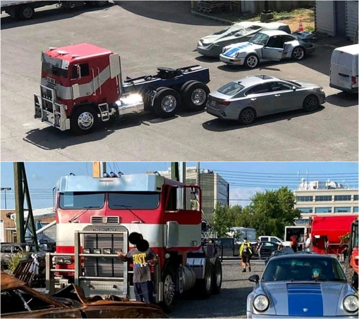 《变形金刚7》曝光新片场照，男主手戴神秘机械，幻影街头飙车