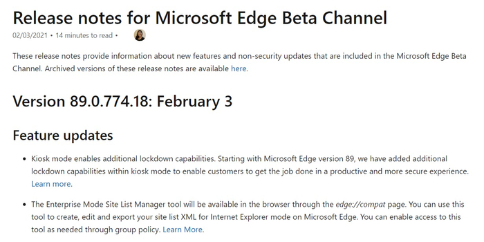 微软 Edge 浏览器 Beta 通道首个 89 版本发布：添加重置同步数据功能，可禁止网页自动播放__财经头条
