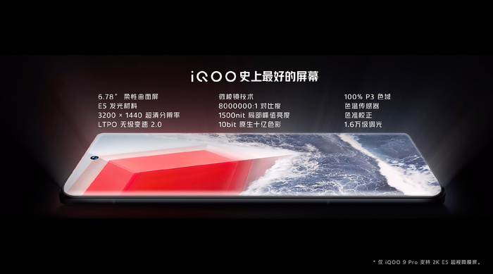 iQOO 9 Pro搭载2K E5屏幕，观感细腻，功耗更低……__财经头条