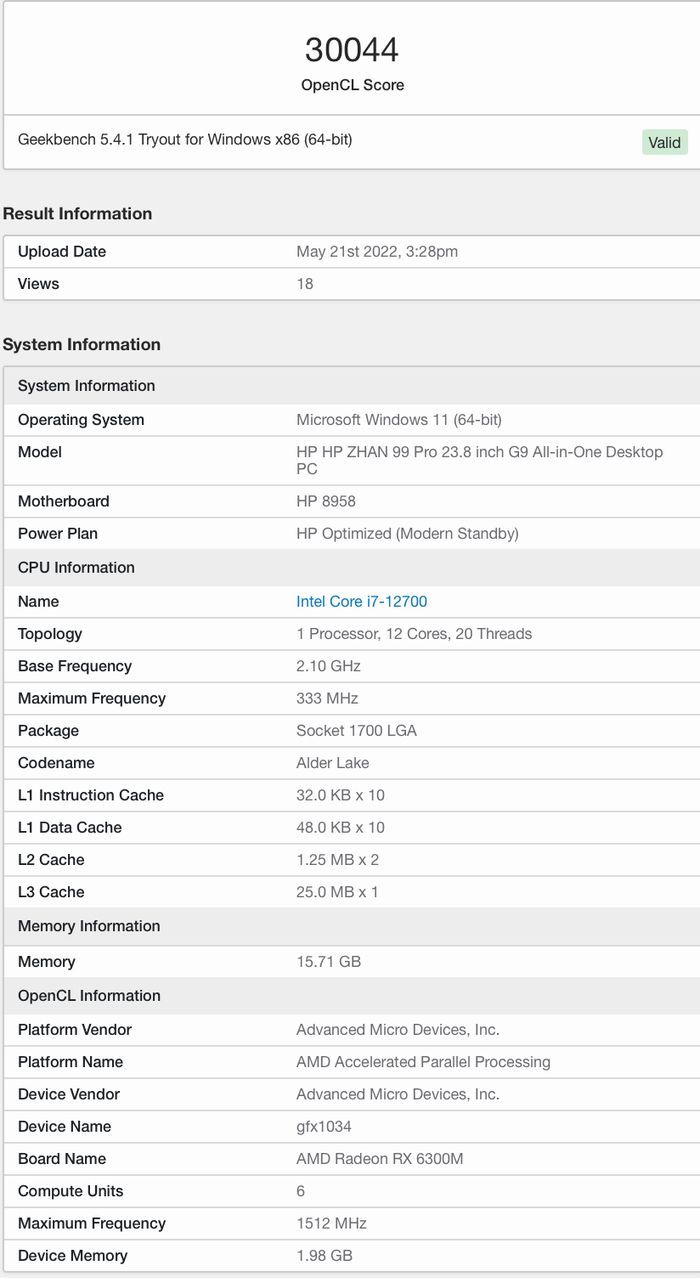 AMD 全新入门显卡 RX 6300M 跑分曝光，搭载于惠普新款战 99 Pro 一体机__财经头条__新浪财经