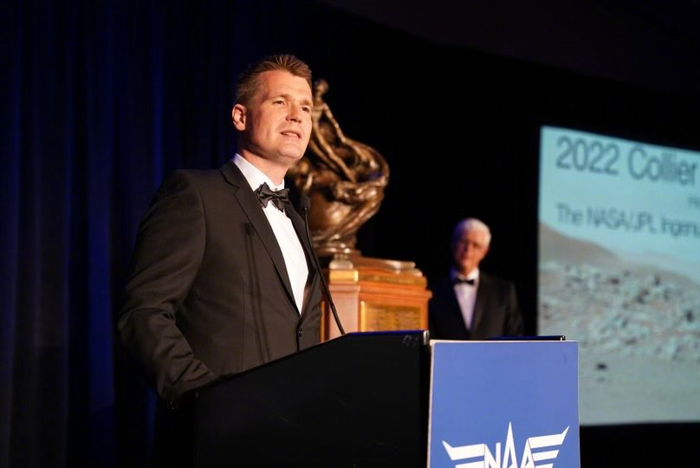 昨天，机智号团队获得了科利尔奖（Collier Trophy）……