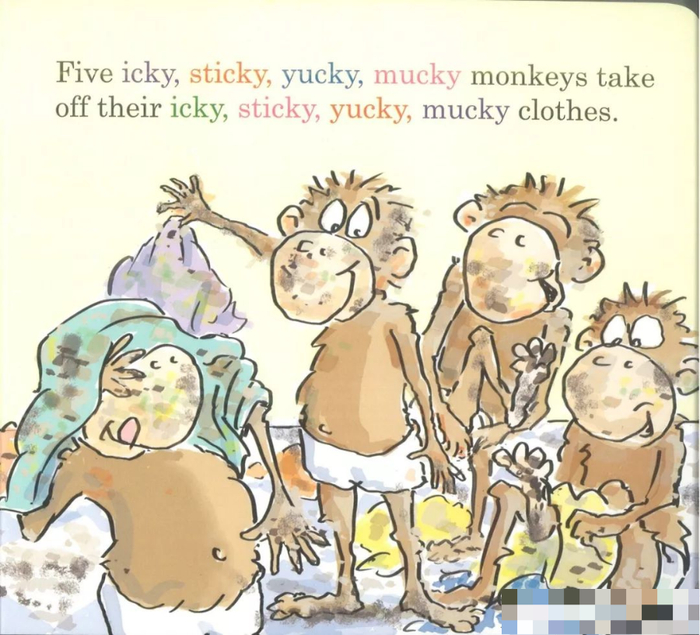 【英文有声绘本】Five Little Monkeys Jump in the Bath 五只小猴子去洗澡|王栎鑫|绘本