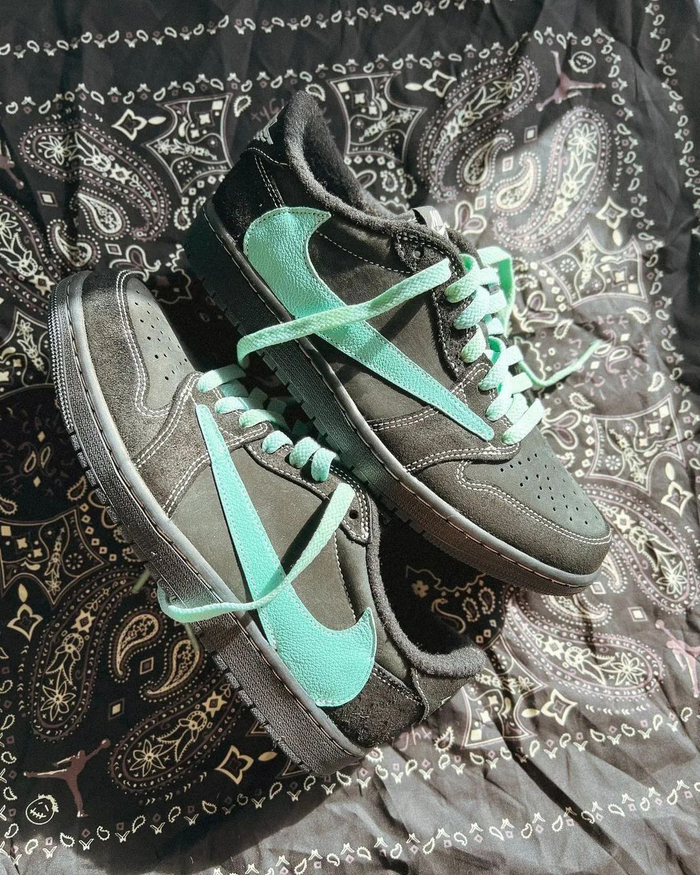 封神了！TS x AJ1「倒钩Tiffany」三方联名曝光，不得猛冲？|Tiffany|AJ1|球鞋|air jordan 1(aj1)|aj ...
