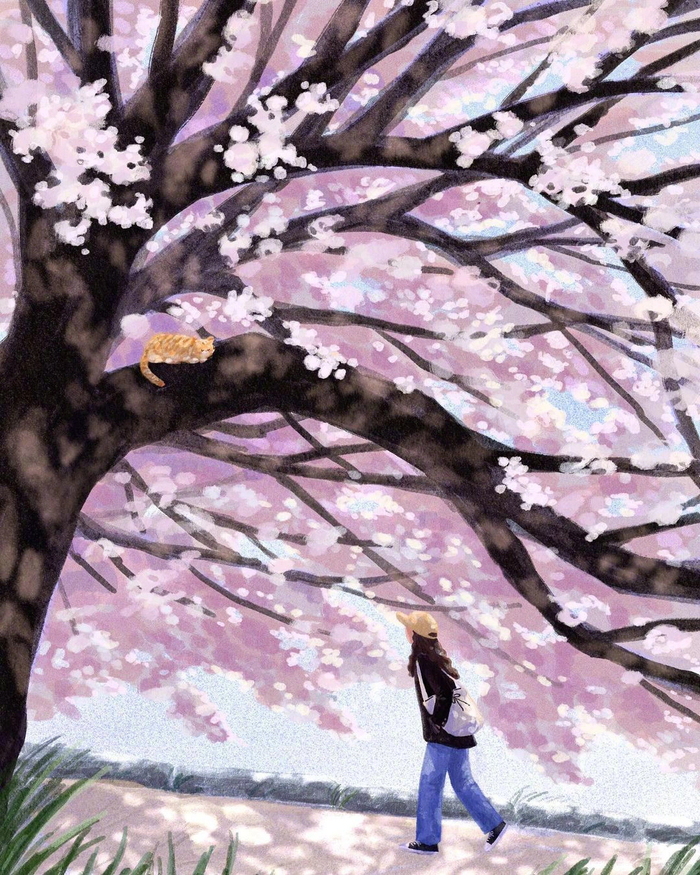 插画师笔下的四季景色 插画｜Yoo Subin|插画师|插画|笔下