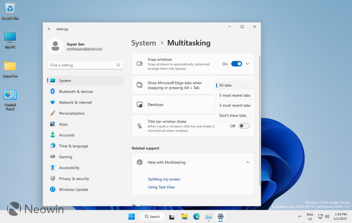 微软调整Win11的Alt + Tab功能，最多只支持切换20个最近标签页|标签页|微软|选项_新浪新闻