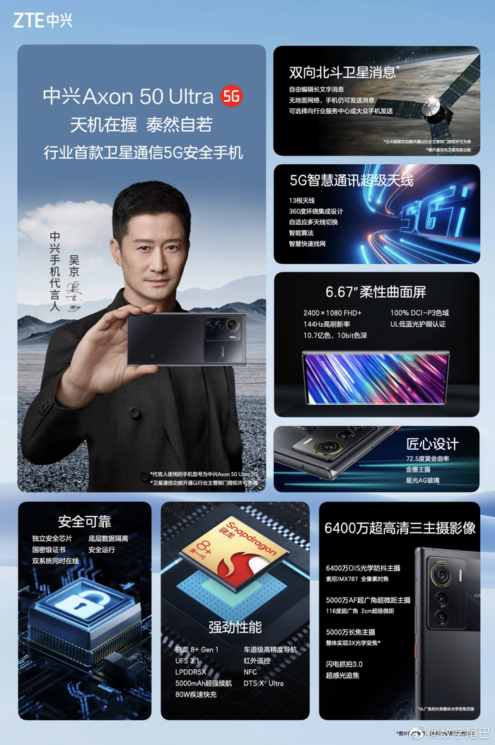 中兴今天发布了 Axon 50 Ultra 手机、AxonPad 平板还有 U50 Pro……|中兴|华为平板_新浪新闻