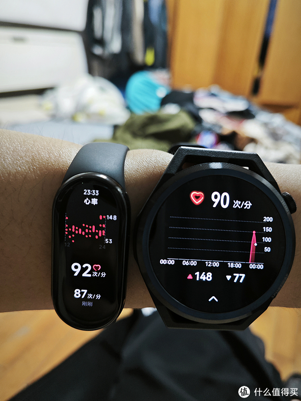 小米手环8与华为gtruner手表的心率对比实测__财经头条__新浪财经