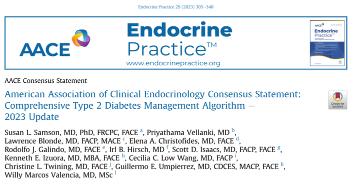 2023版AACE共识声明：糖尿病管理应综合兼顾这10个原则