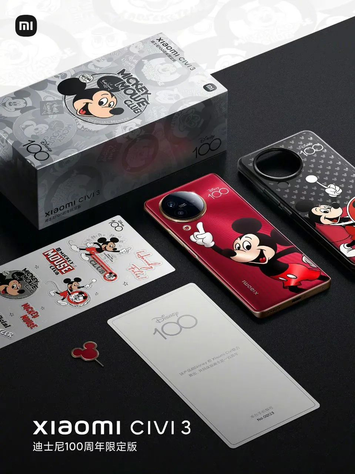2899，小米Civi 3迪士尼100周年限定版正式发布|迪士尼|小米Civi|米奇_新浪新闻