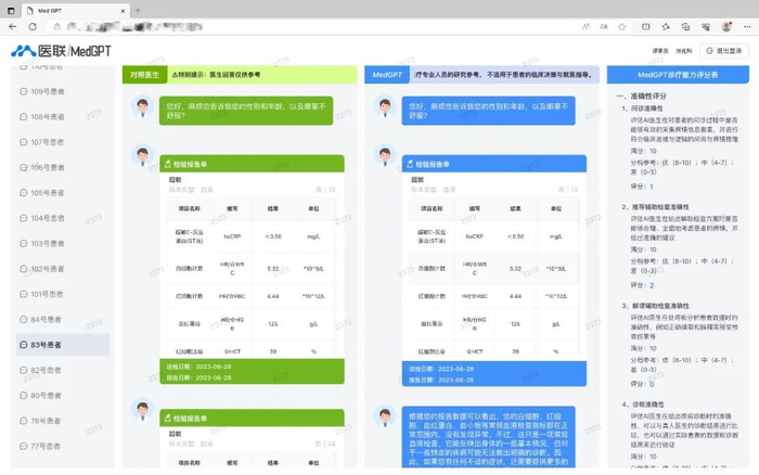 医联MedGPT的成绩已出，与三甲医院医生诊断医学一致性达到96%