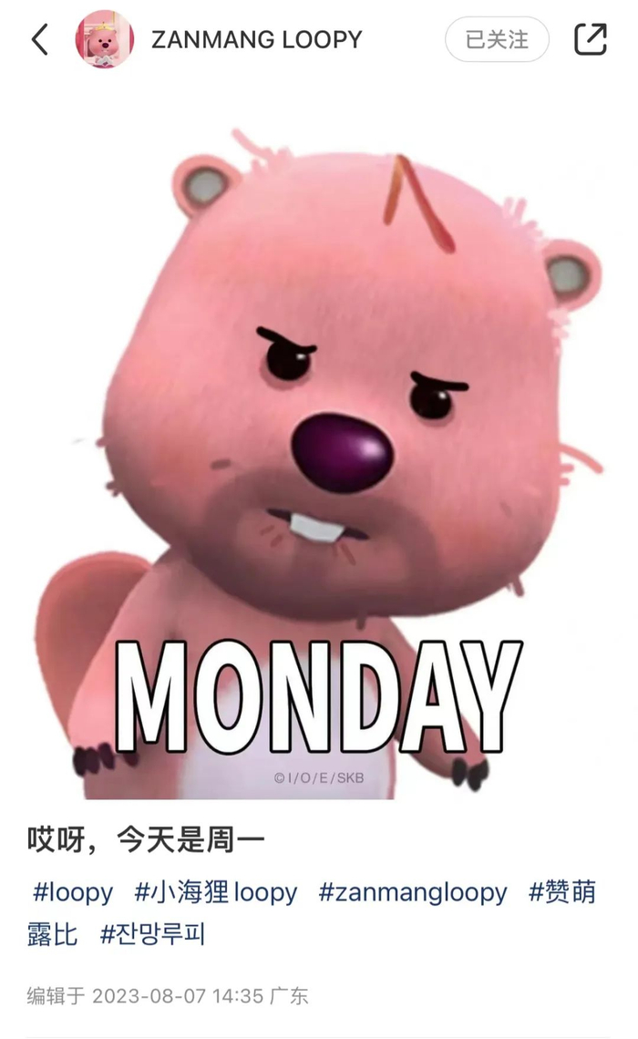 联名圈新晋顶流！刷爆油管和小红书的Loopy到底有啥魅力？|顶流|表情包_新浪新闻
