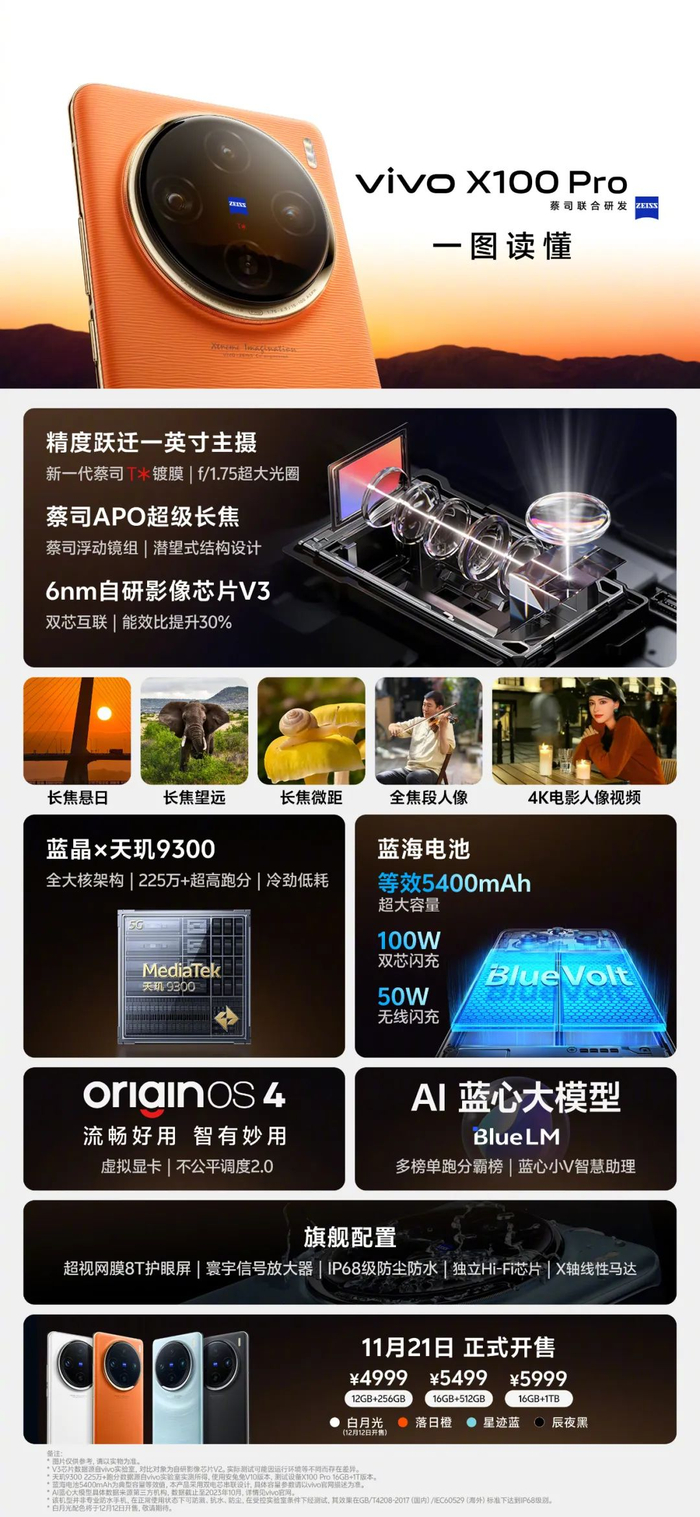 3999起 vivoX100/Pro发布 | 一加12：还在做最后的打磨|李杰|设计|玻璃_新浪新闻